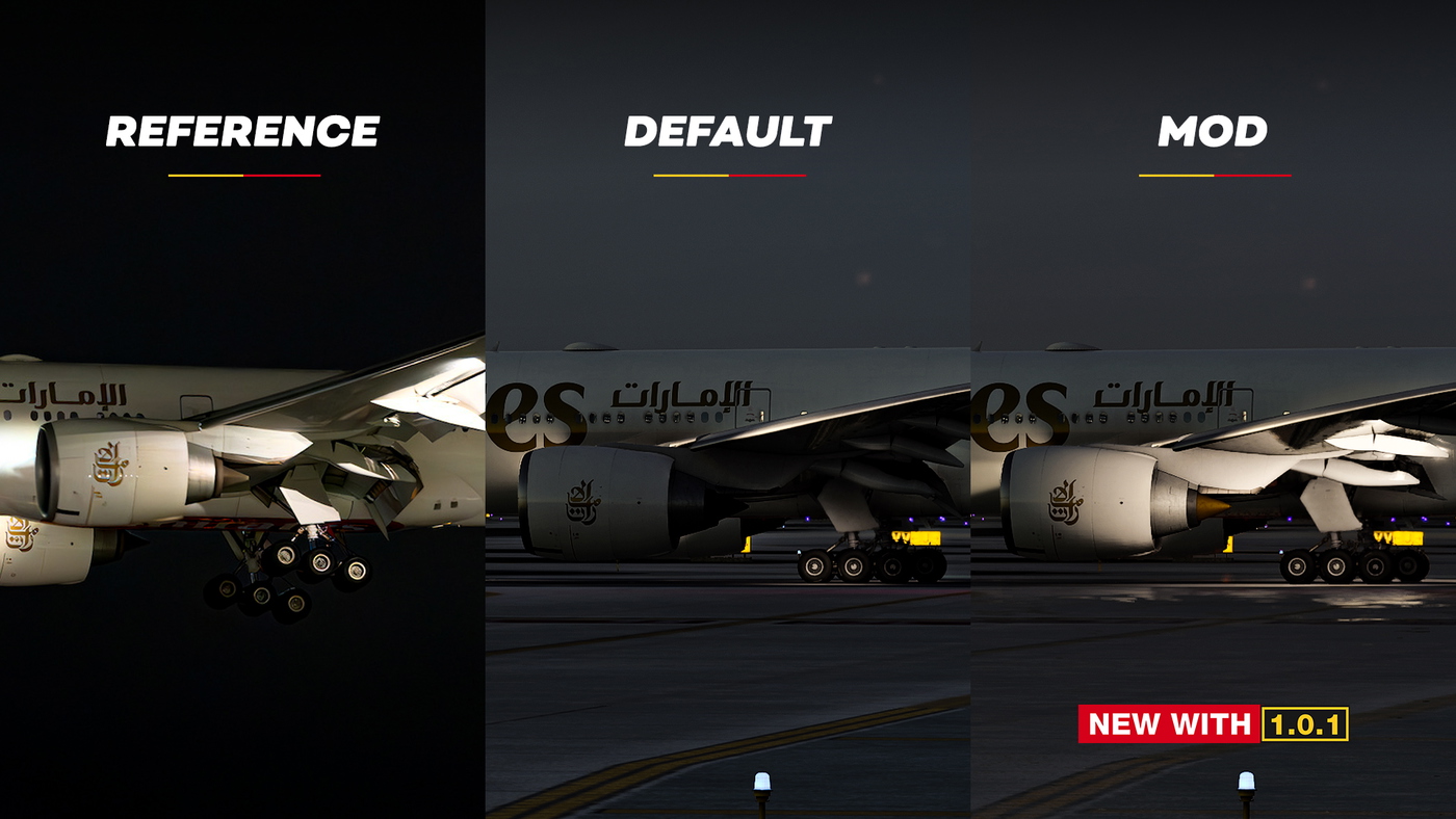 [MRSAT] PMDG 777-300ER Lights Mod for Microsoft Flight Simulator | MSFS