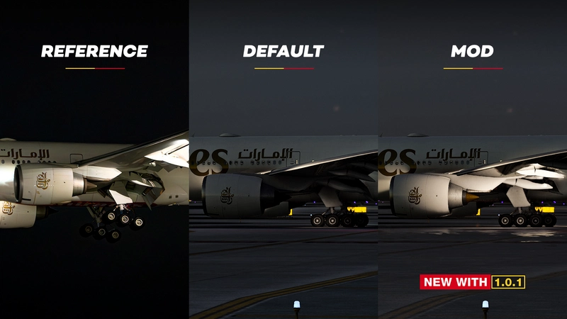 [MRSAT] PMDG 777-300ER Lights Mod for Microsoft Flight Simulator | MSFS