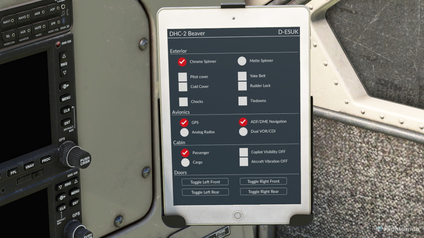 MS de Havilland Canada DHC-2 Beaver Custom Cameras for Microsoft Flight ...