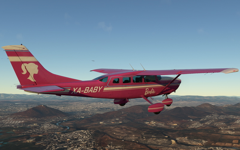 MS/Carenado Cessna 207 Stationair II "Barbie" for Microsoft Flight ...