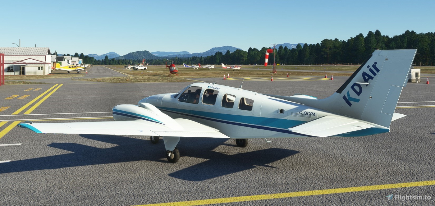 MSFS 2020 Asobo Default Beechcraft Baron G58 in a (Now defunct) KD Air ...