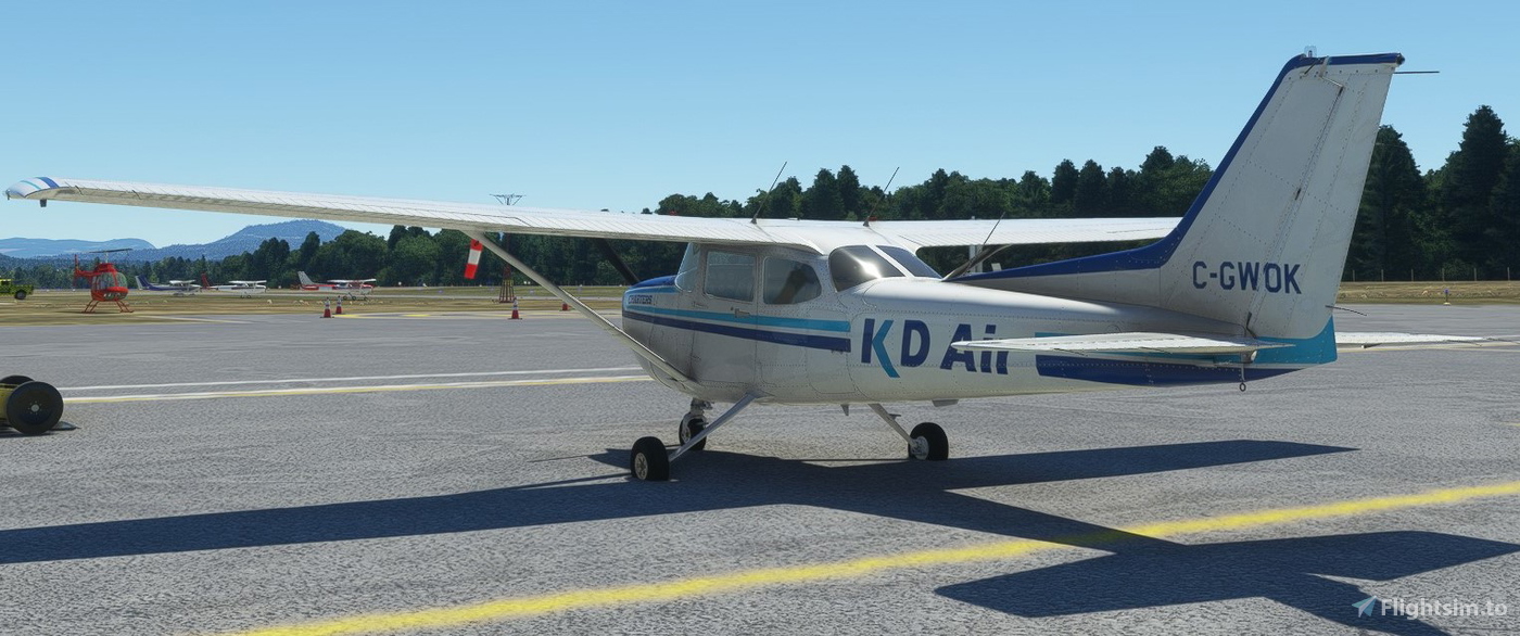 MSFS 2020 Cessna 172 in (Now defunct) KD Air, C-GWOK livery (No Wheel ...