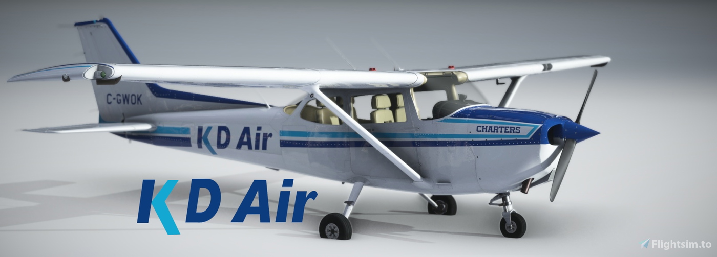 MSFS 2020 Cessna 172 in (Now defunct) KD Air, C-GWOK livery (No Wheel ...