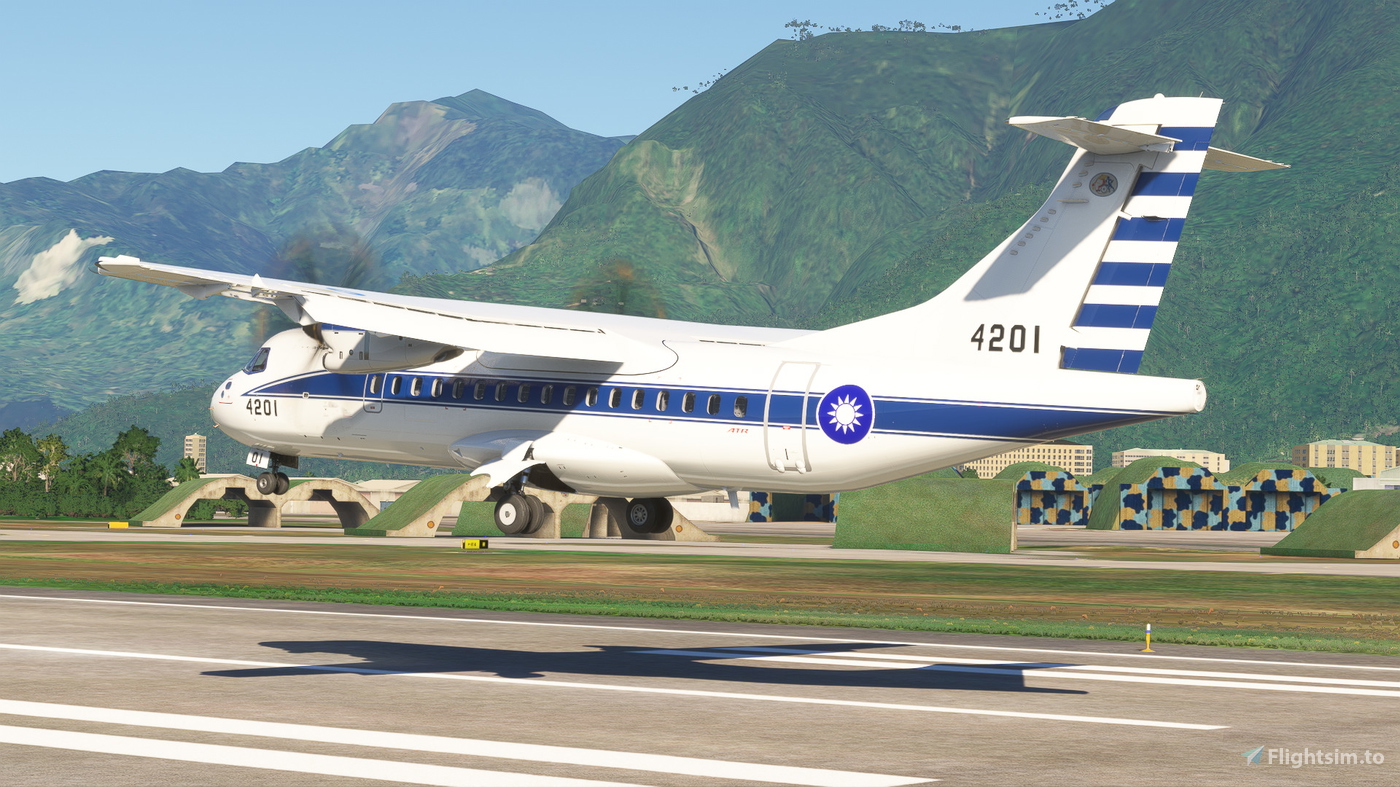 MSFS ATR 42-600 ROCAF (Taiwan Airforce) V.I.P. Squadron livery for ...