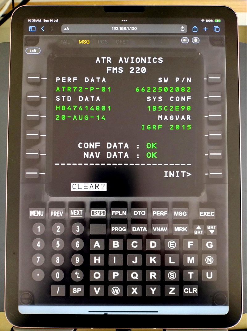 ATR MSFS CDU for Microsoft Flight Simulator | MSFS