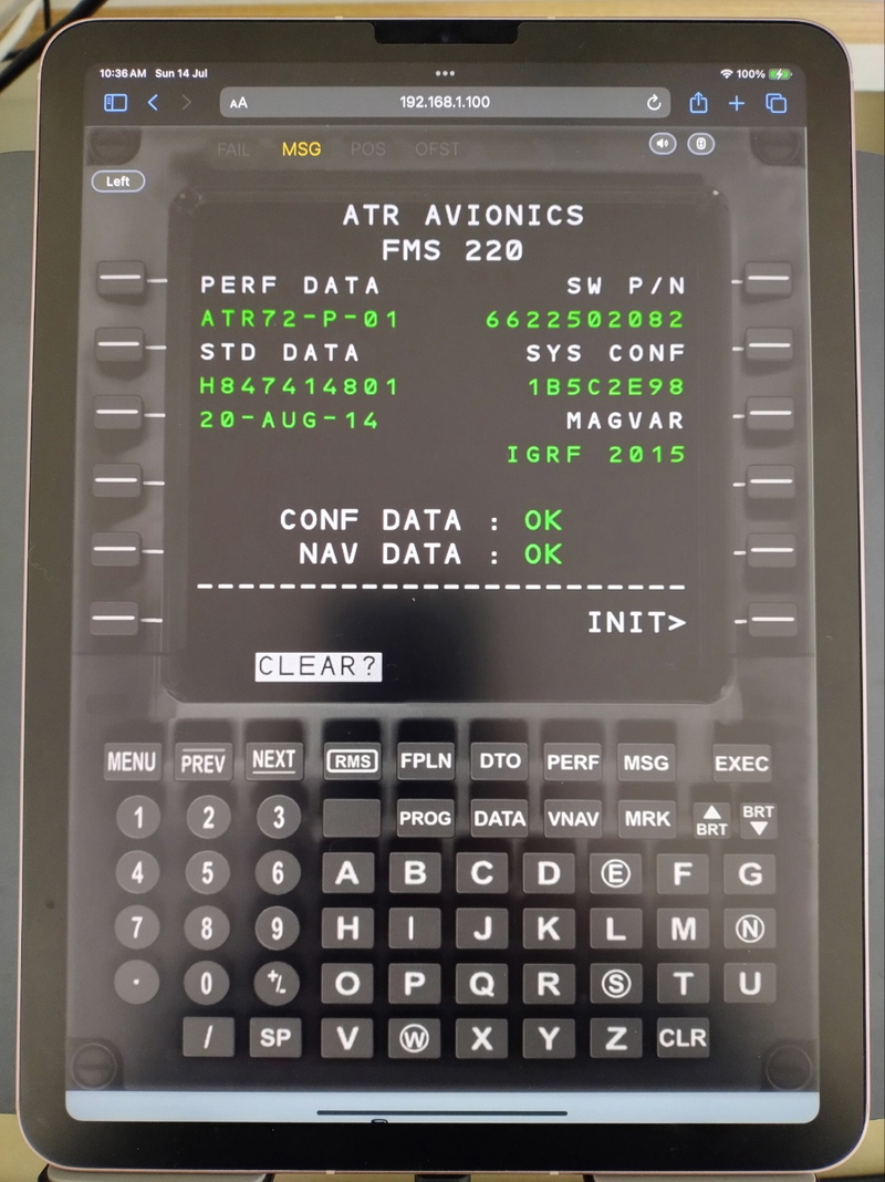 ATR MSFS CDU for Microsoft Flight Simulator | MSFS
