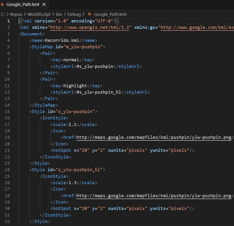 MSFS Worldscript generator using Google Earth Path / GUID's ...