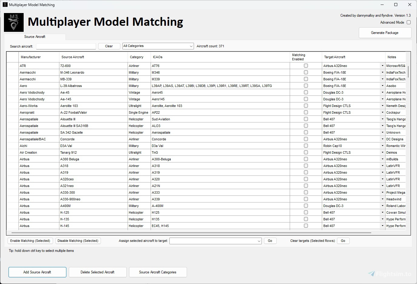 Multiplayer Model Matching (M3) for Microsoft Flight Simulator | MSFS