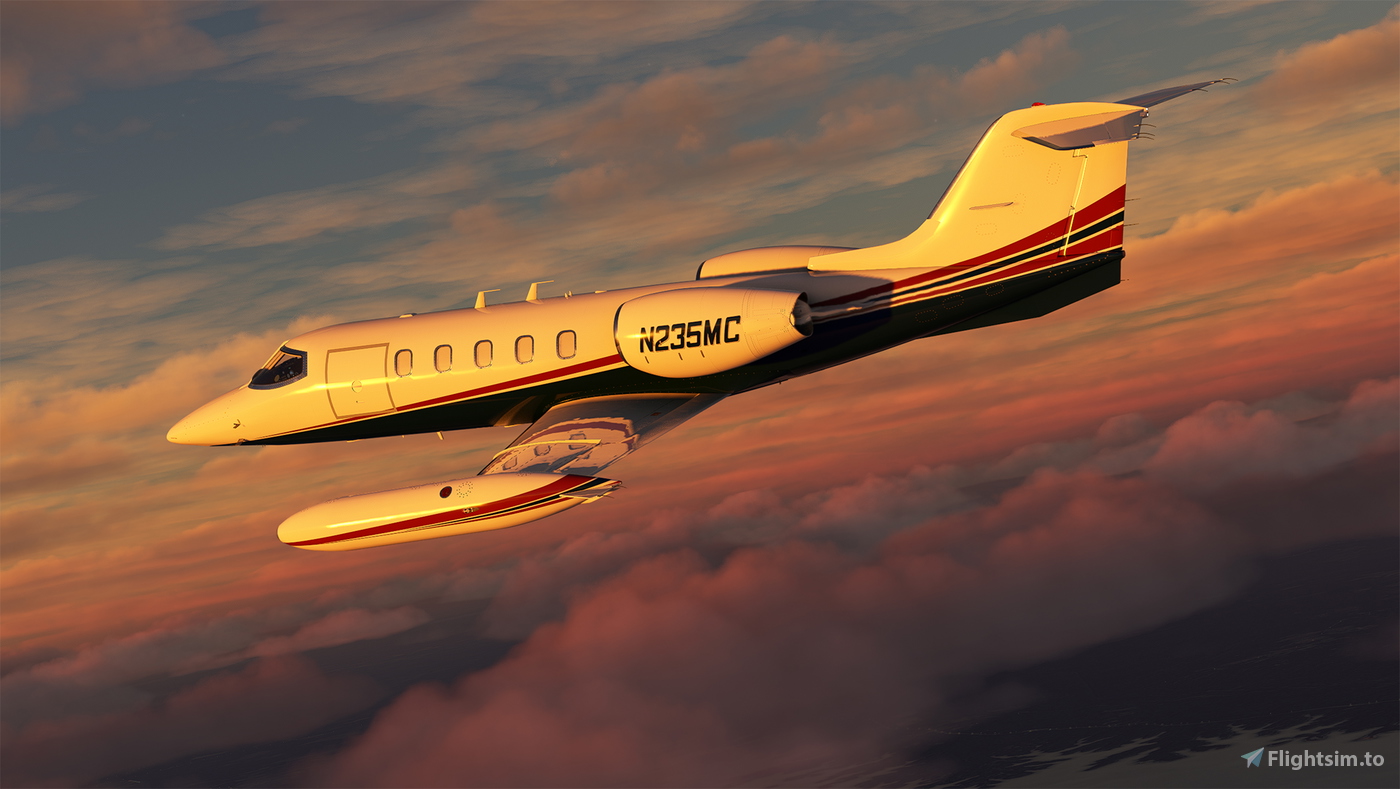 N235MC for FSW Learjet 35 for Microsoft Flight Simulator | MSFS
