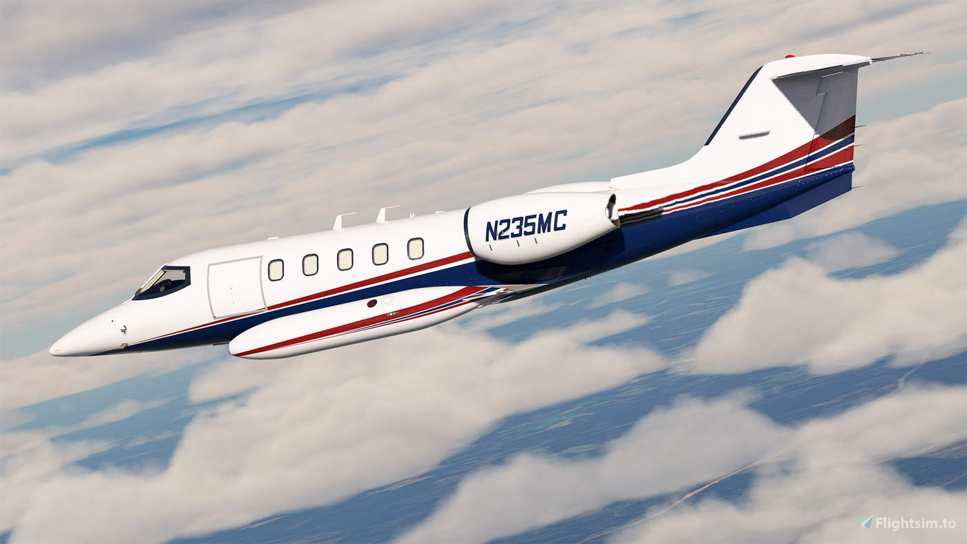 N235MC for FSW Learjet 35 for Microsoft Flight Simulator | MSFS