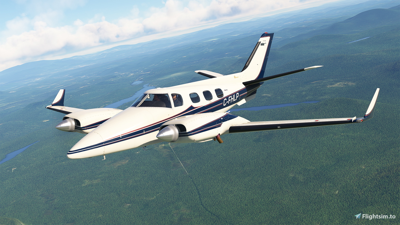 N3456A Dynamic Reg Black Square Piston Duke for Microsoft Flight ...