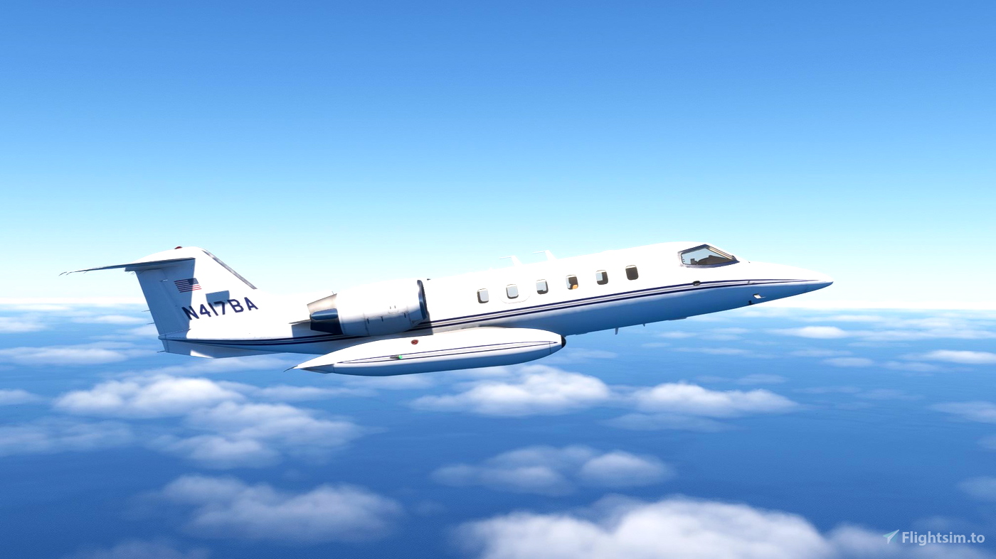 N417BA - Flysimware Learjet 35A 对于 Microsoft Flight Simulator | MSFS