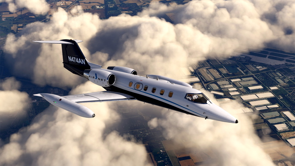 N15WH AirNet (old colors) - Flysimware Learjet 35A for Microsoft Flight ...