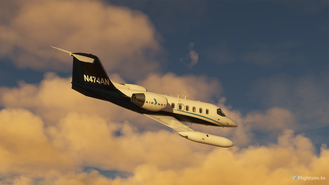 N474AN AirNet & Kalitta (2-pack) - Flysimware Learjet 35A for Microsoft ...