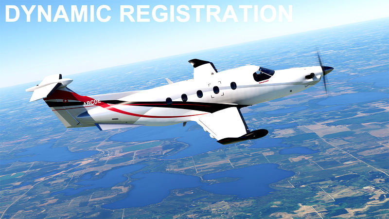 N595BB + Dynamic Reg (all variants) for SWS PC12 for Microsoft Flight ...
