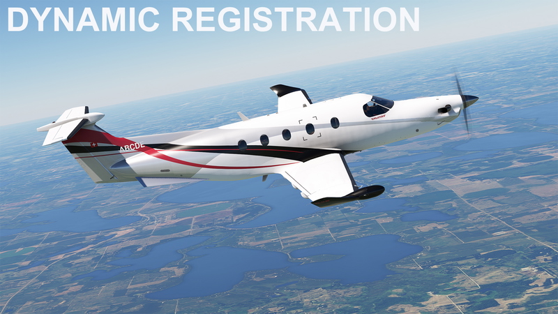 N595BB + Dynamic Reg (all variants) for SWS PC12 for Microsoft Flight ...