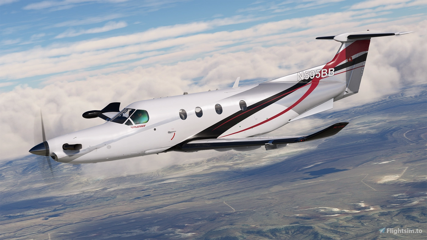 N595BB + Dynamic Reg (all variants) for SWS PC12 for Microsoft Flight ...