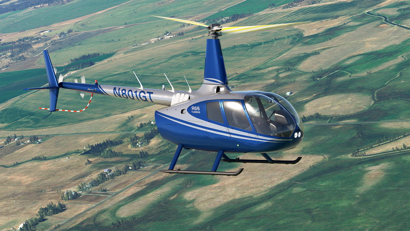N801GT for CowanSim R66 Turbine for Microsoft Flight Simulator | MSFS