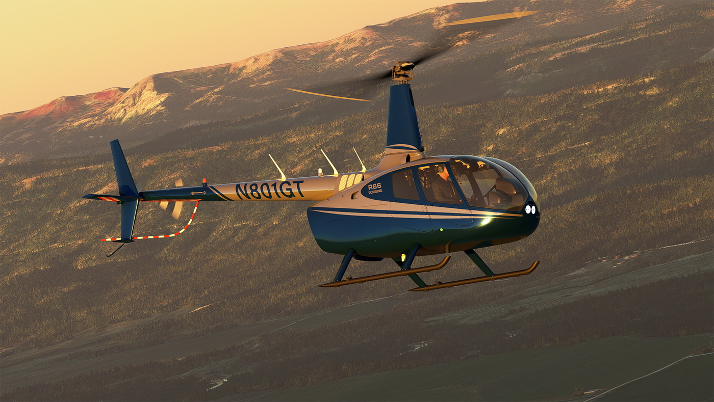 N801GT for CowanSim R66 Turbine for Microsoft Flight Simulator | MSFS