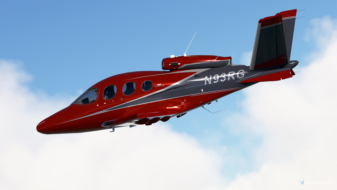 N93RG for FFX Vision Jet for Microsoft Flight Simulator | MSFS