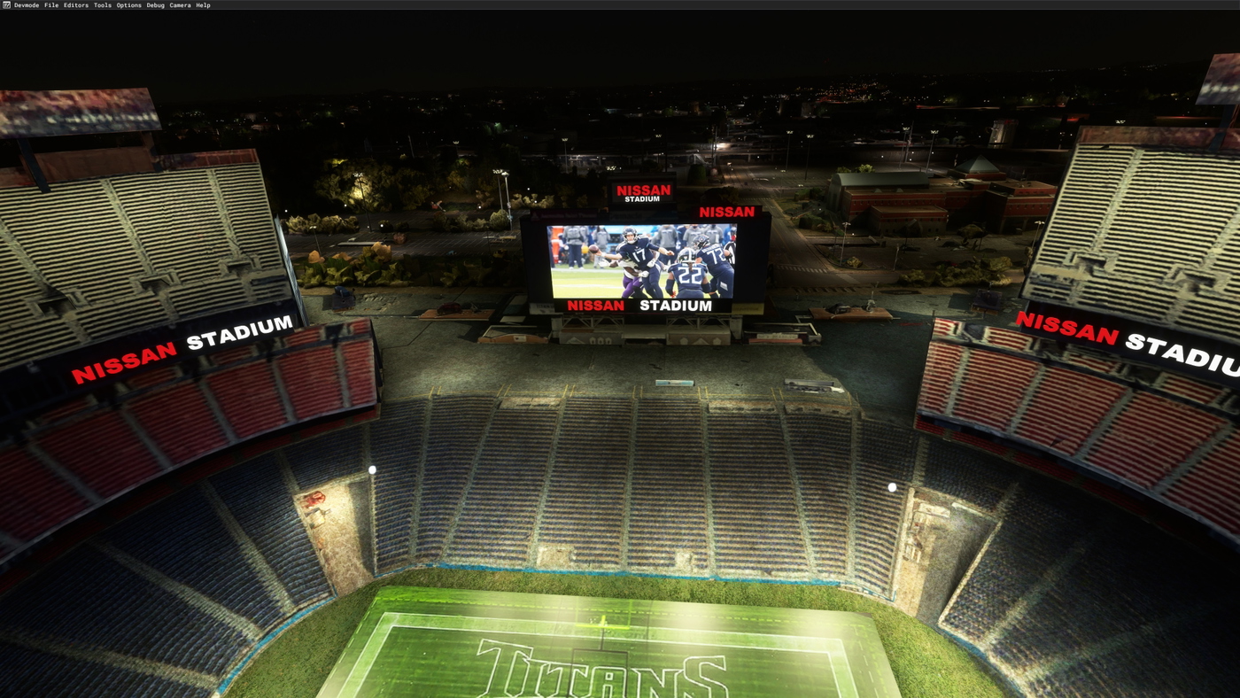 Nashville Nissan Stadium Earth and Night Lighting MSFS 2020 for ...