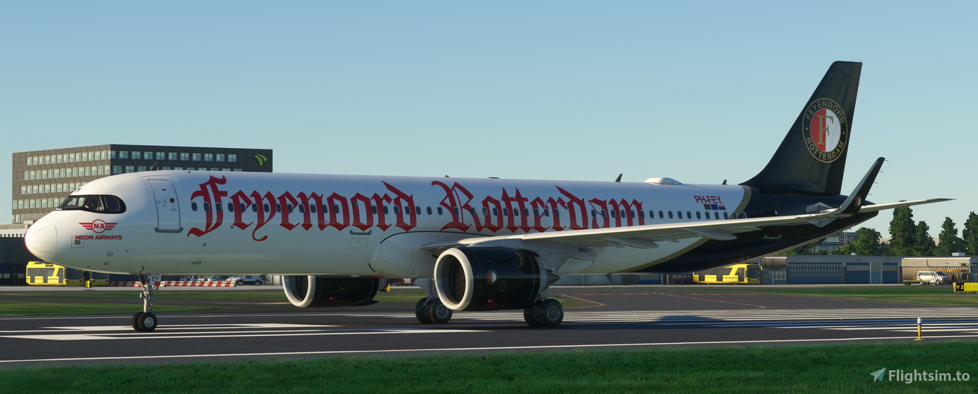 NEON AIRWAYS a321Neo PH-FEY Feyenoord Rotterdam Special (Fictional ...