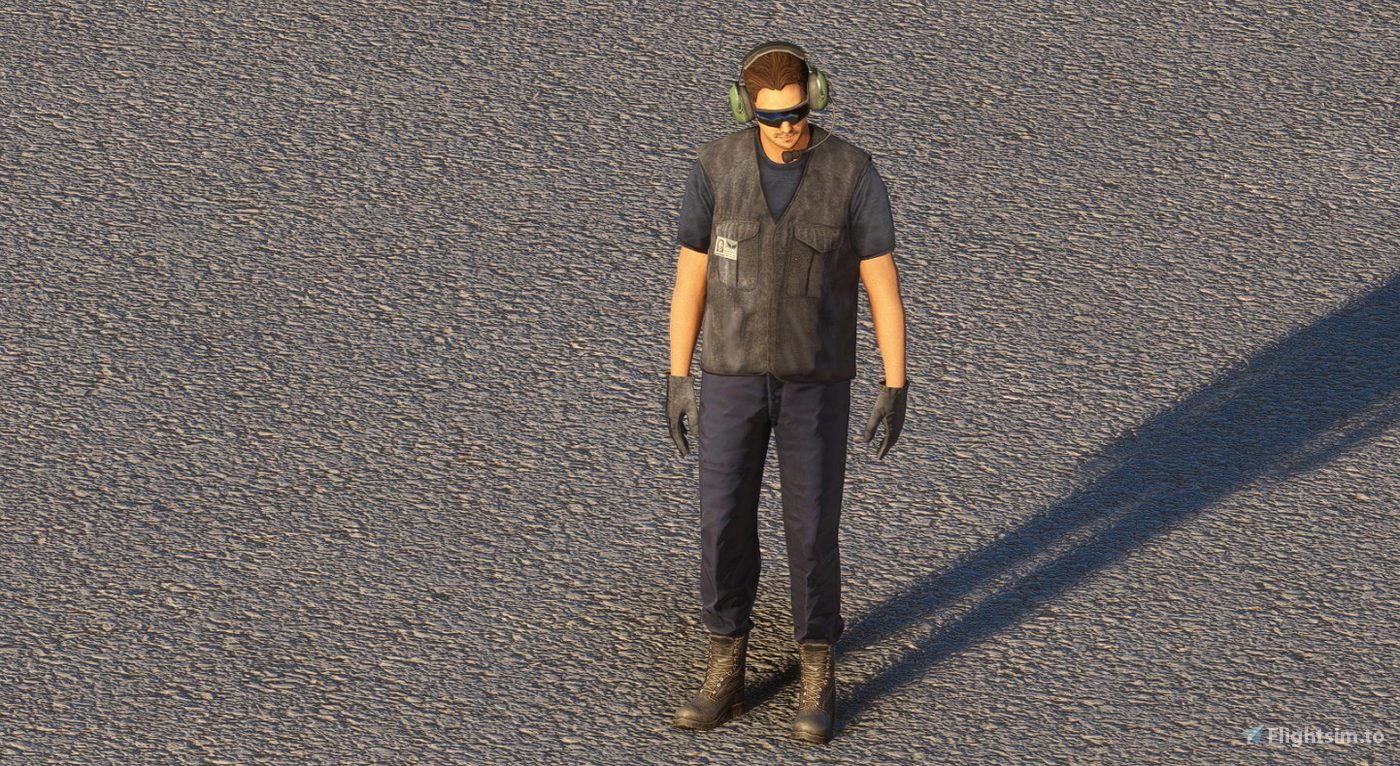 No more yellow jackets - ground crew for Microsoft Flight Simulator | MSFS