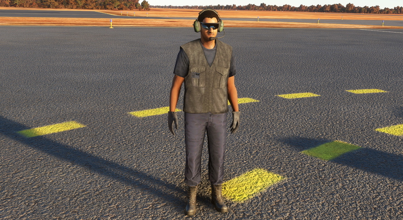 No more yellow jackets - ground crew for Microsoft Flight Simulator | MSFS