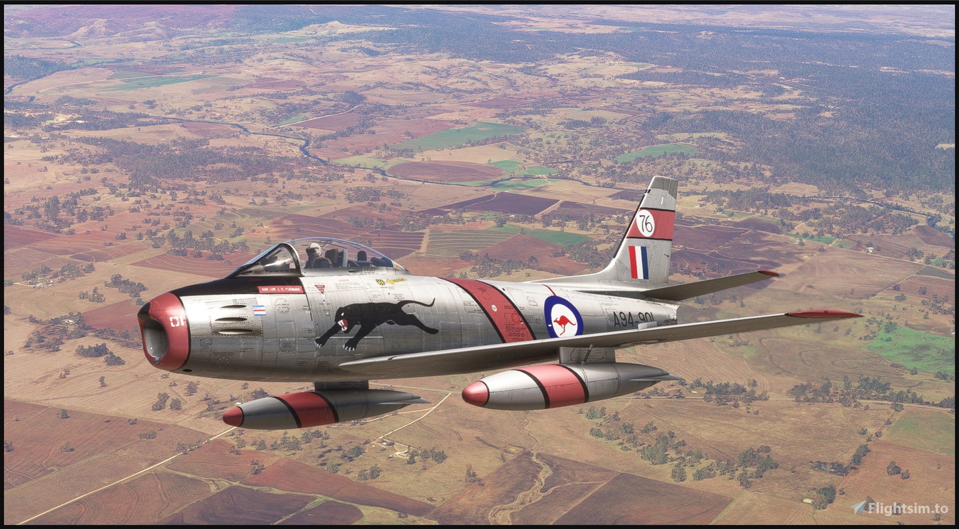 North American F-86 as CAC Sabre "No. 76 Squadron RAAF" pour Microsoft ...