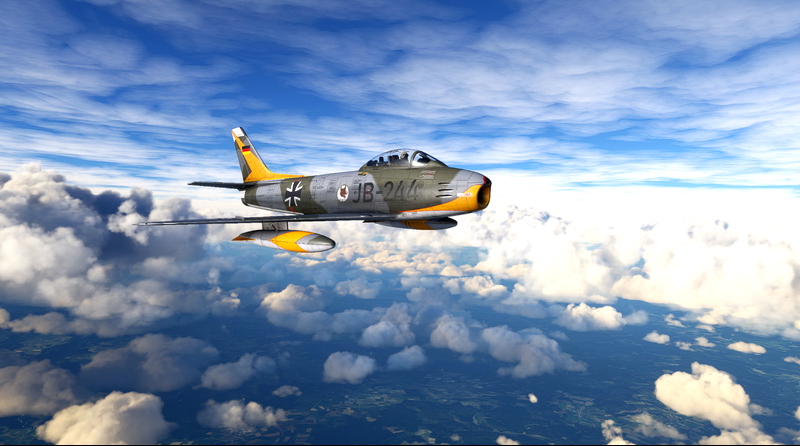 North American F-86 Sabre Luftwaffe JB244 for Microsoft Flight ...