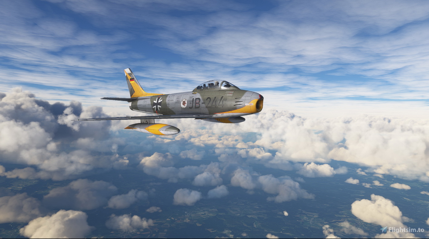 North American F-86 Sabre Luftwaffe JB244 for Microsoft Flight ...