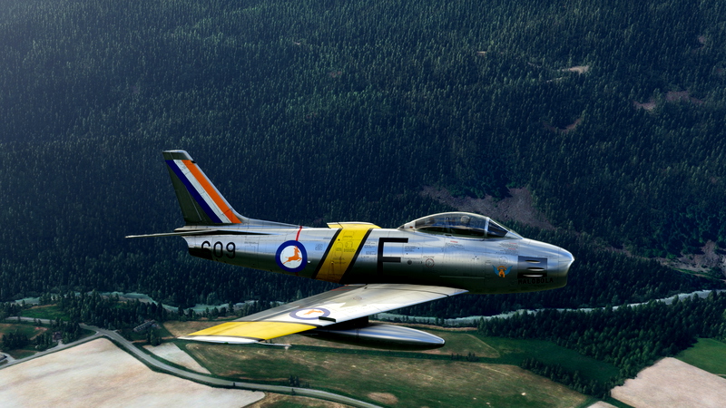 North American F-86 Sabre SAAF #609 E "Malobola" for Microsoft Flight ...