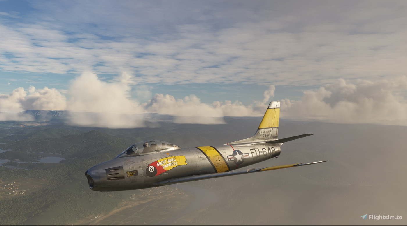 North American F-86 Sabre USAF 50-0648 "8 Ball Express" for Microsoft ...