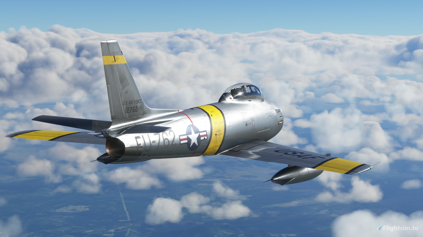 North American F-86 Sabre USAF 51st FIW FU-762 "Elsie" for Microsoft ...