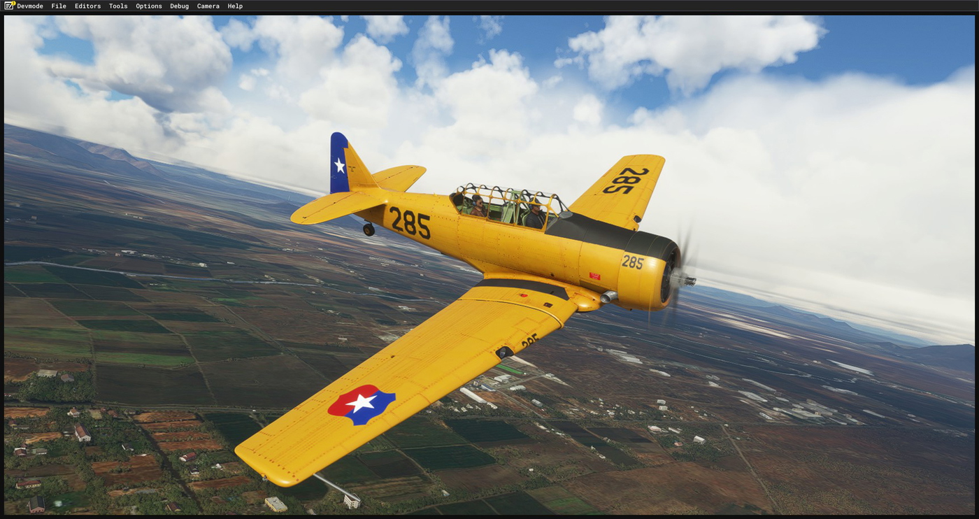 North American T-6 Texan Fuerza Aérea de Chile 285 for Microsoft Flight ...