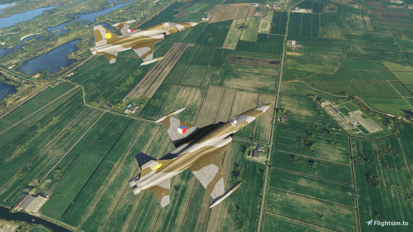 Northrop NF-5A Royal Dutch Air Force 316 Sqn K-3047 & K-3054 对于 ...