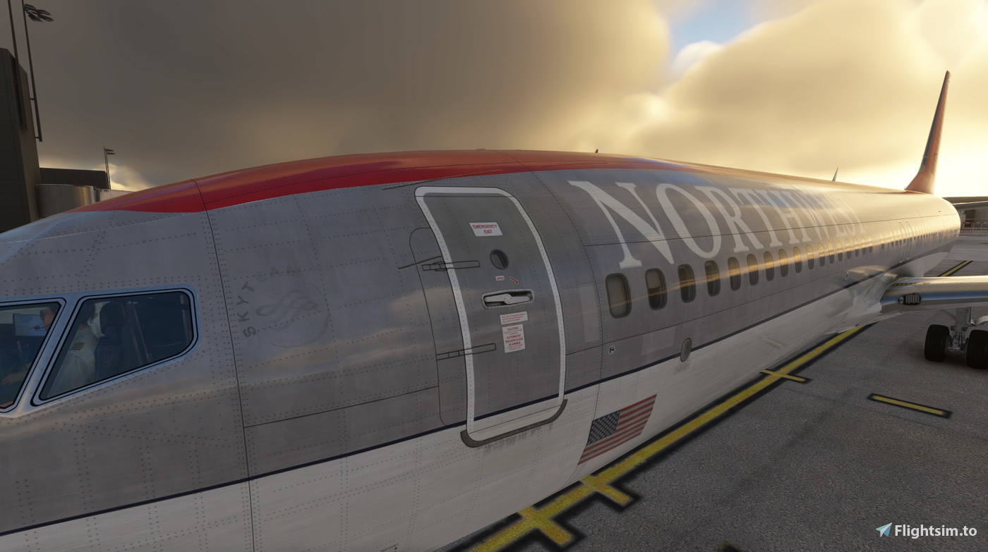 Northwest Airlines PMDG 737-900ER (N598NW) “BowlingShoe” – Clean&Dirty ...