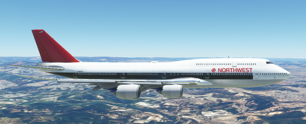 NORTHWEST ORIENT OL 747-8 Livery mod by Marcioart121BR для Microsoft ...