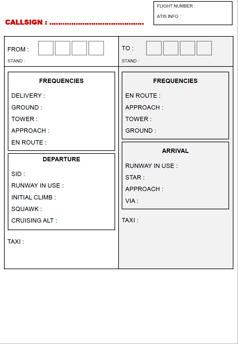 NOTEPAD A320 IVAO_VATSIM for Microsoft Flight Simulator | MSFS