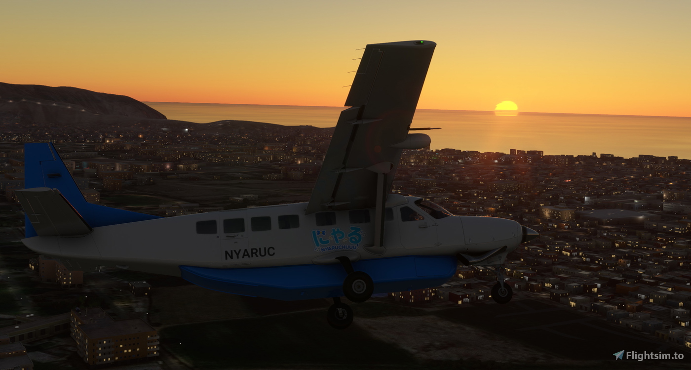 Nyaruchuuu (Vtuber; Fictional) C208 B für Microsoft Flight Simulator | MSFS