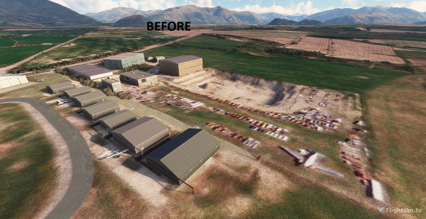 NZWF - Wanaka Airport, New Zealand - Enhancement and fixes (SBWorks) for Microsoft Flight ...