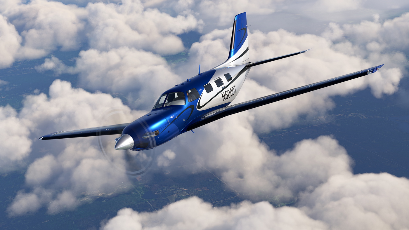 Ocean Blue Metallic livery and Interior for FSR500 за Microsoft Flight ...