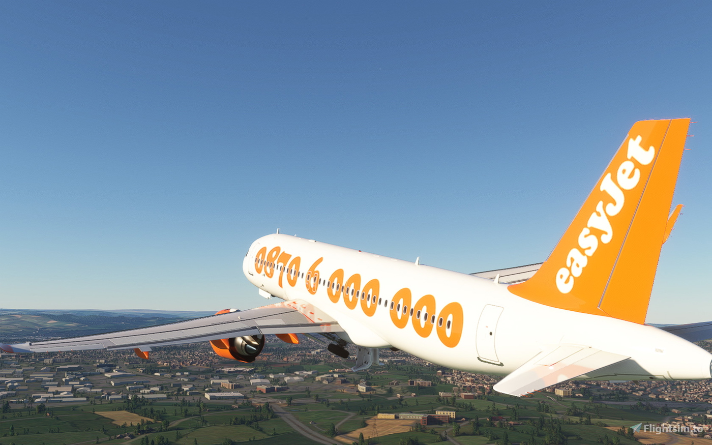 [A32NX] old easyjet number livery [8K] pour Microsoft Flight Simulator ...