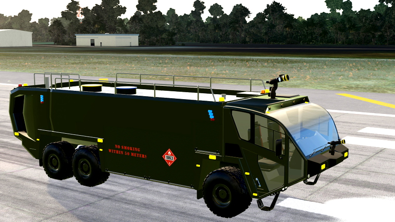 Oshkosh Striker Military Fuel Truck for Microsoft Flight Simulator | MSFS