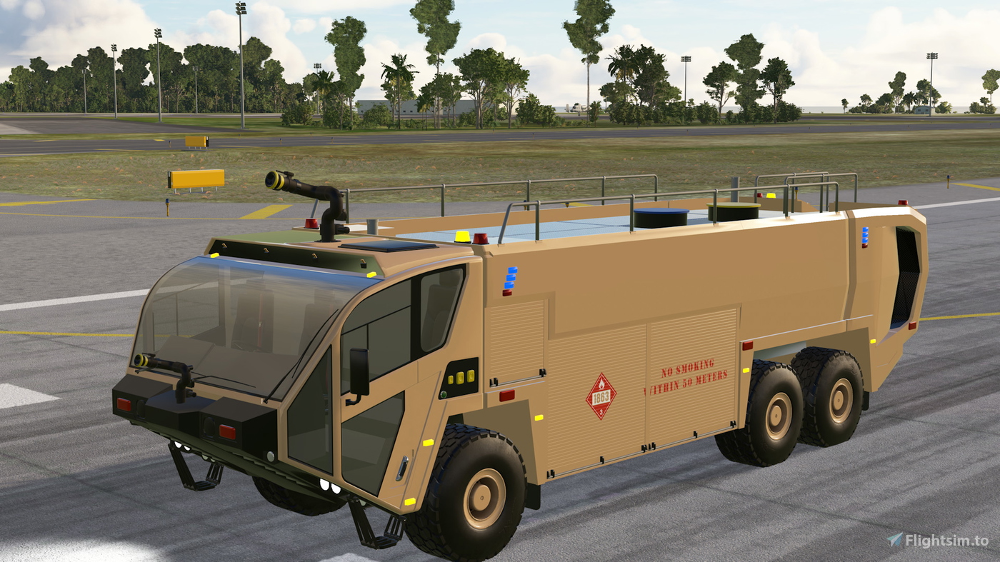 Oshkosh Striker Military Fuel Truck in Tan für Microsoft Flight ...