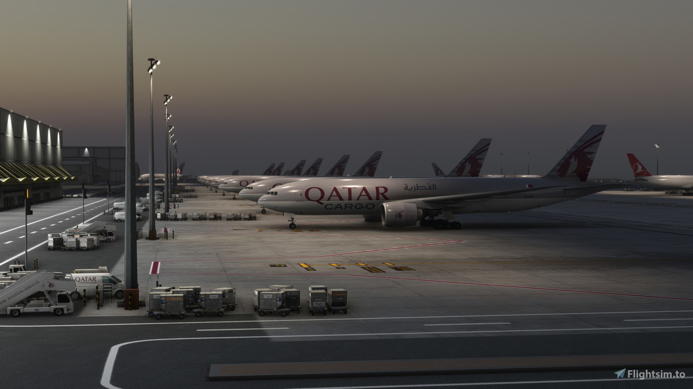 OTHH Hamad Intl FSLTL Static Aircraft for Microsoft Flight Simulator | MSFS