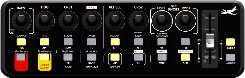 Overlay for X-Touch Mini for Daher TBM 930 for Microsoft Flight ...