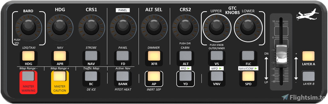 Overlay for X-Touch Mini for Daher TBM 930 for Microsoft Flight ...
