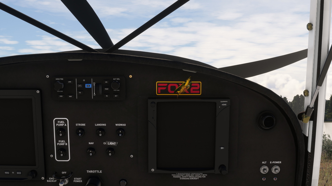 //P42 FOX2 ALTERNATE PANEL for Microsoft Flight Simulator | MSFS