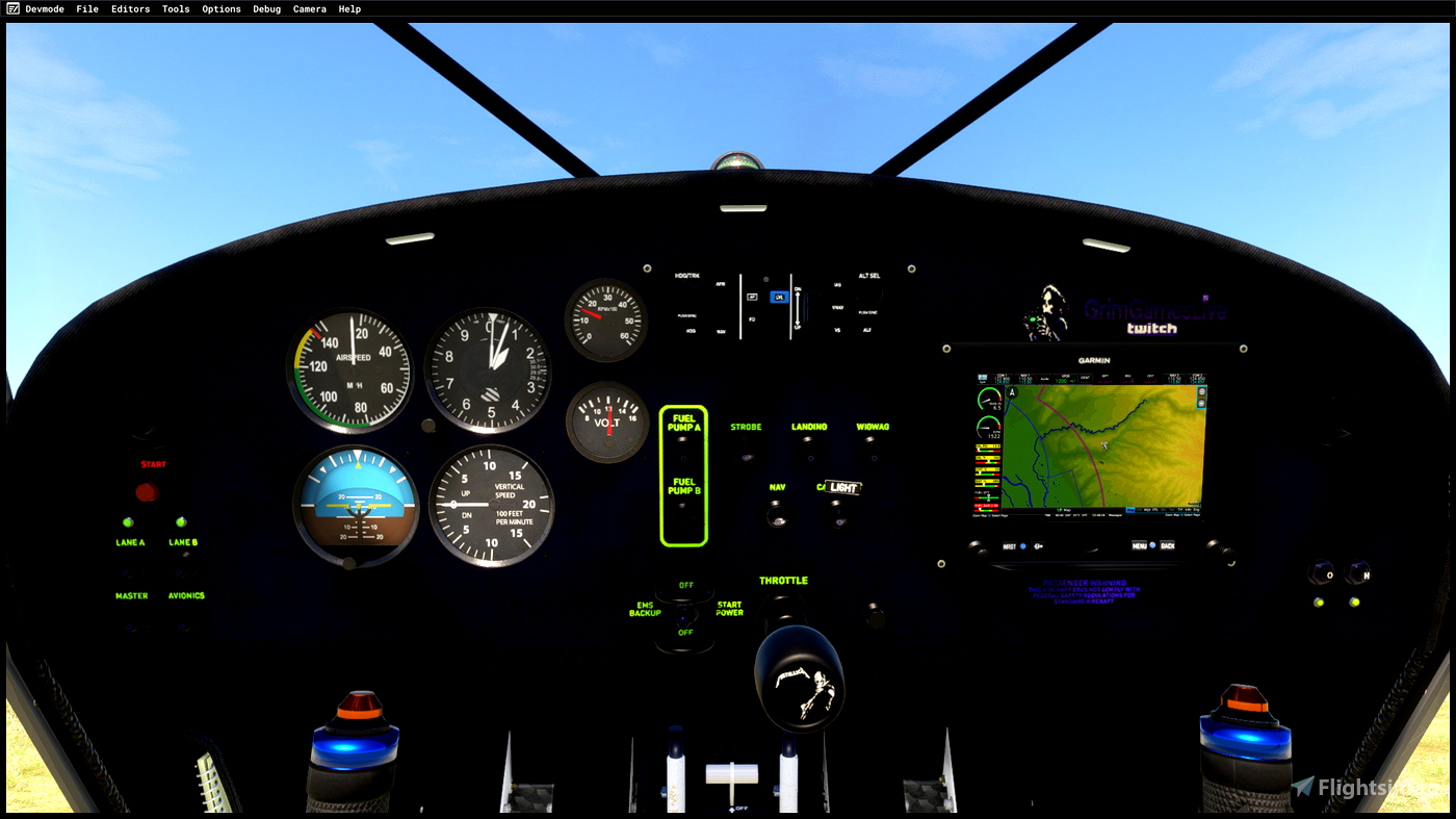 p42 fox2 panel grimgameslive for Microsoft Flight Simulator | MSFS